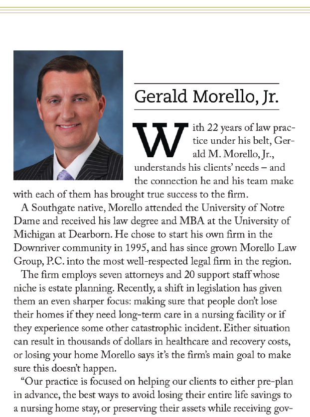 Men Of Distinction - Morello Law Group, P.C.